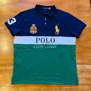 Polo Ralph Lauren | Shirts | Polo Ralph Lauren Colorblock Large Logo ...